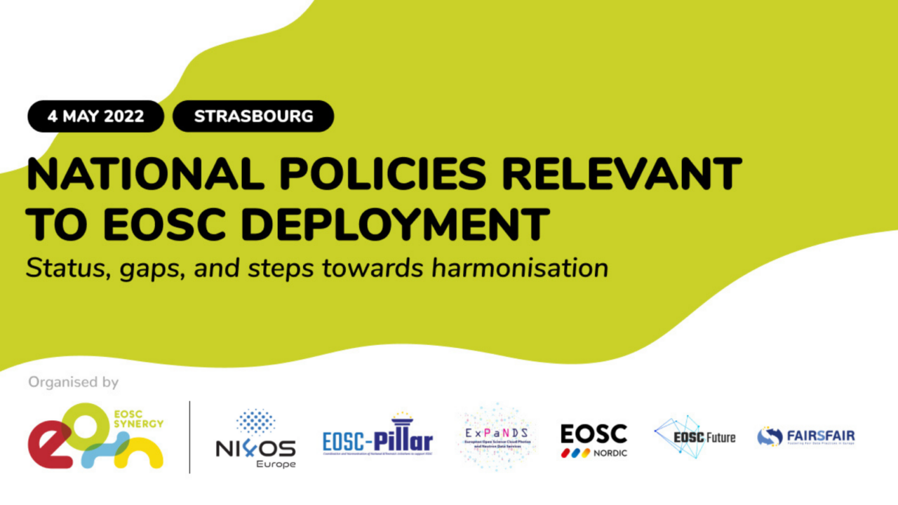 Workshop on National Policies relevant to EOSC deployment – EOSC synergy